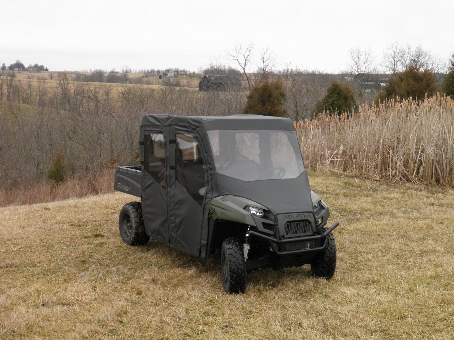 Polaris Ranger Mid-Size Crew - Full Cab Enclosure with Vinyl Windshield ...